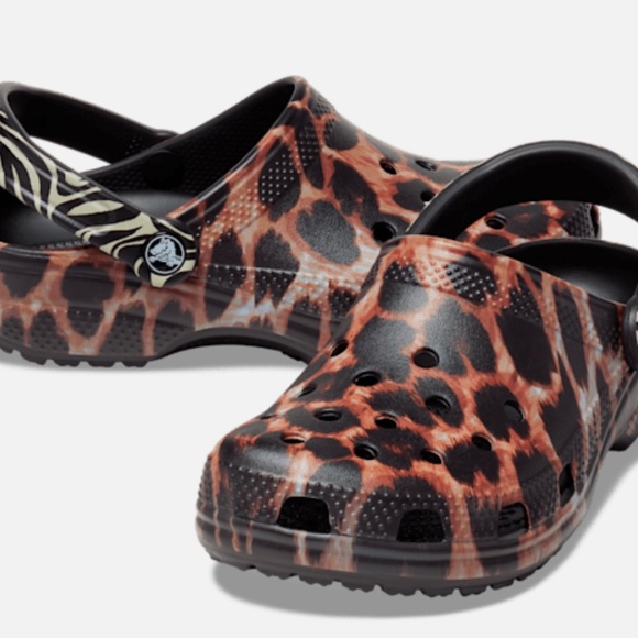CROCS | Shoes | Crocs Mens And Womens Shoes Classic Animal Print Clogs ...